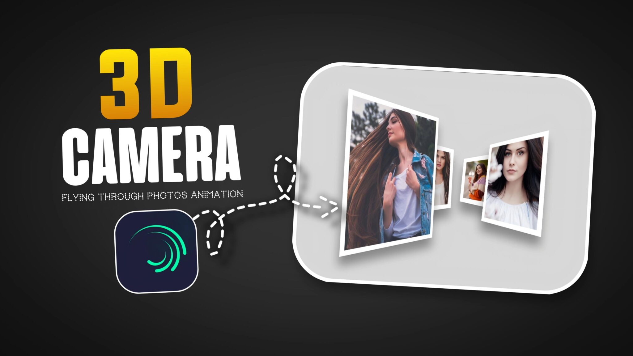 3D Camera Flying through Photos Animation - Poser Edtiz